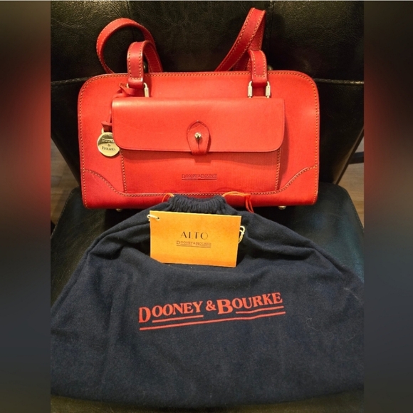 Dooney & Bourke | Bags | Vintage Dooney Bourke Alto Collection Red ...